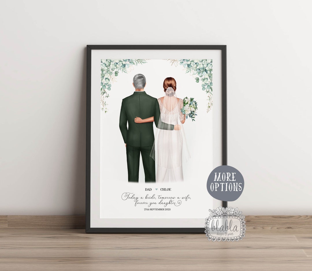 Father of the Bride Gift, Personalised Gift for Father of the Bride ...