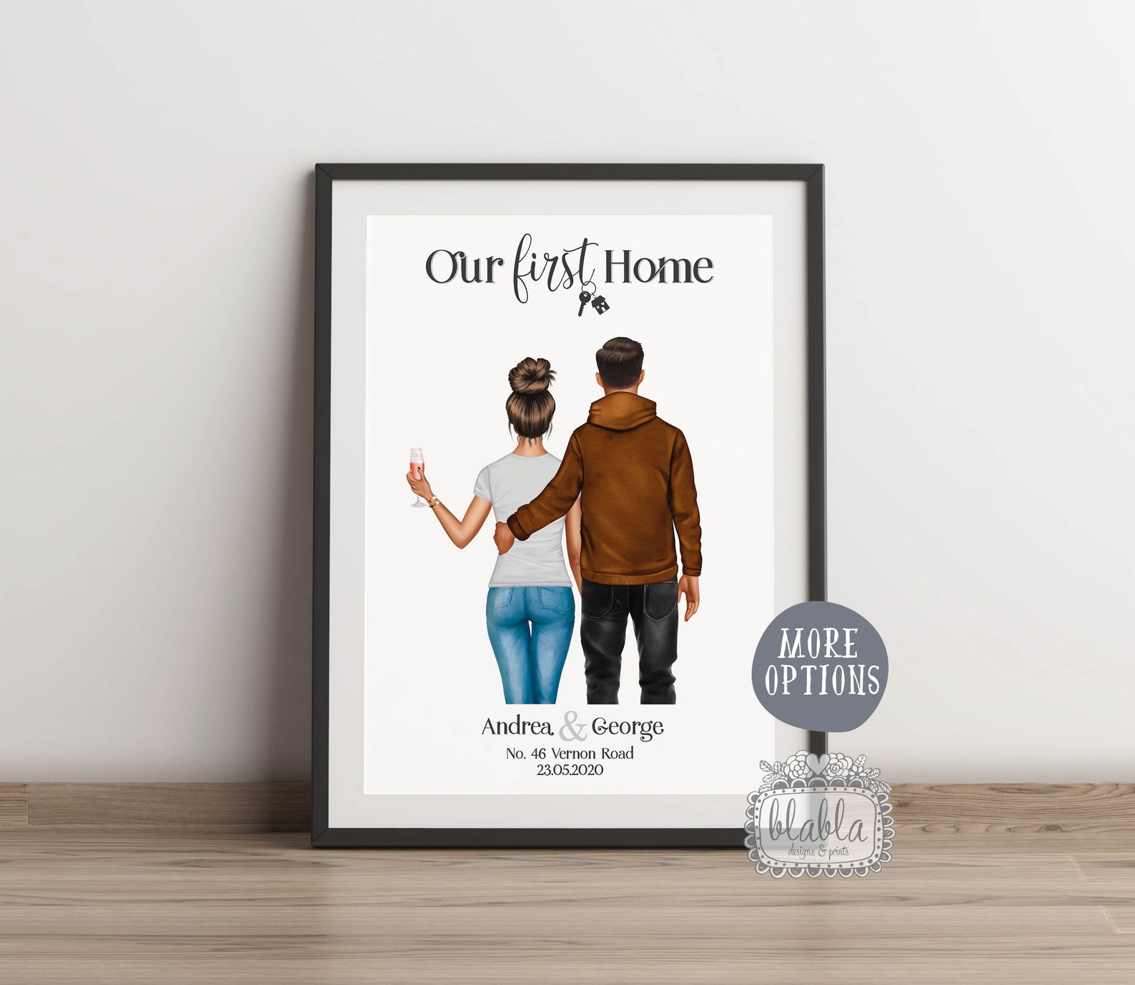 Our First Home Gift, First Home Gift, Couple Personalised Gift, Gift ...