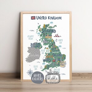 Uk Map for Kids, Kids United Kingdom Map, England Map, Wales Map ...
