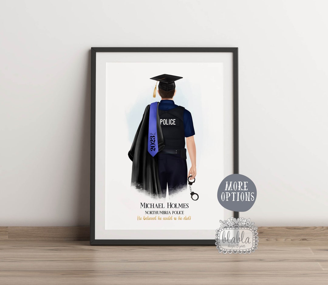 Custom Personalised Graduation, Police Graduation Gift, Congratulations ...