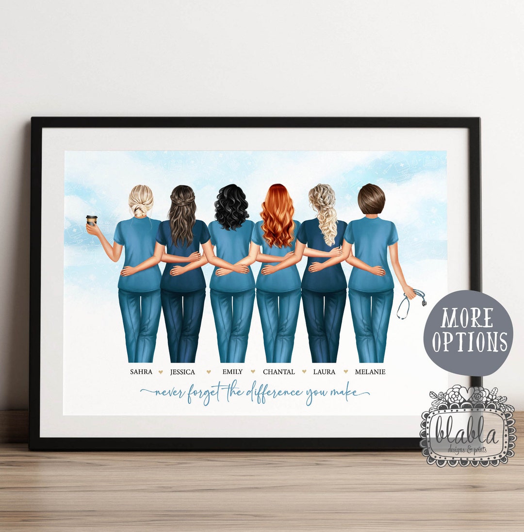 Nurses Best Friends Personalised Gift, Nurse Gift, NHS Best Friend ...