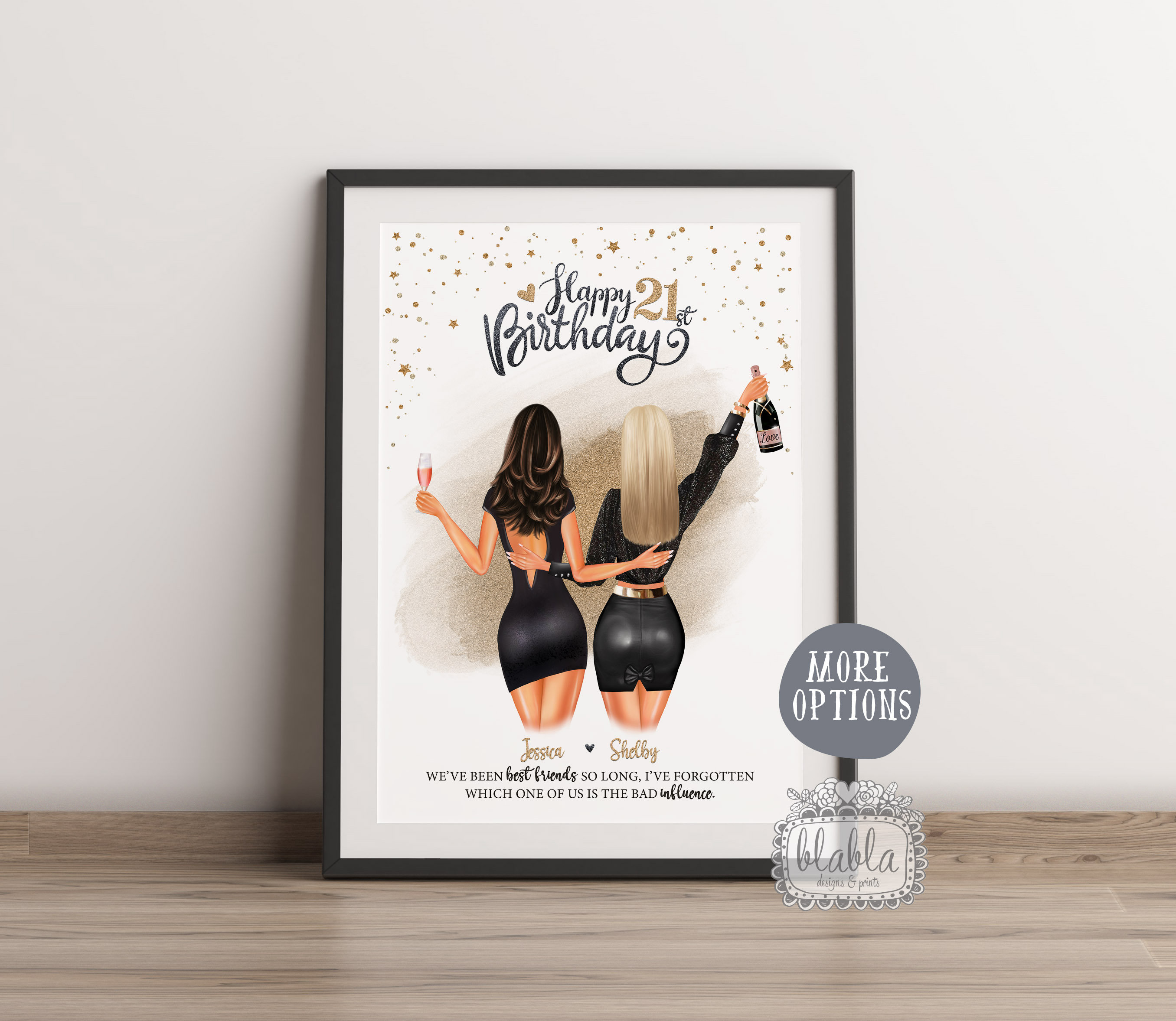 21st birthday gifts for best friend store