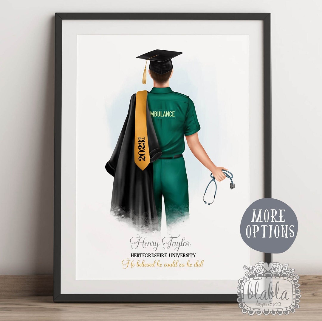 Paramedic Personalised Gift, Personalised Paramedic Graduation Gift ...