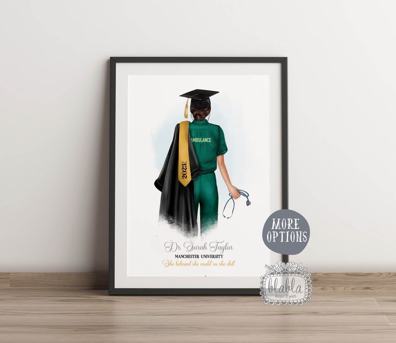 Custom Couple Paramedic Gift, Personalised Friends Paramedic Graduation ...
