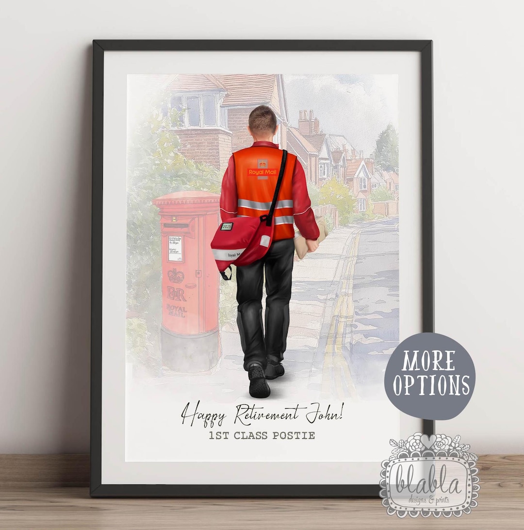Gift for Postman, Postman Retirement Gift, First Class Postie Gift ...