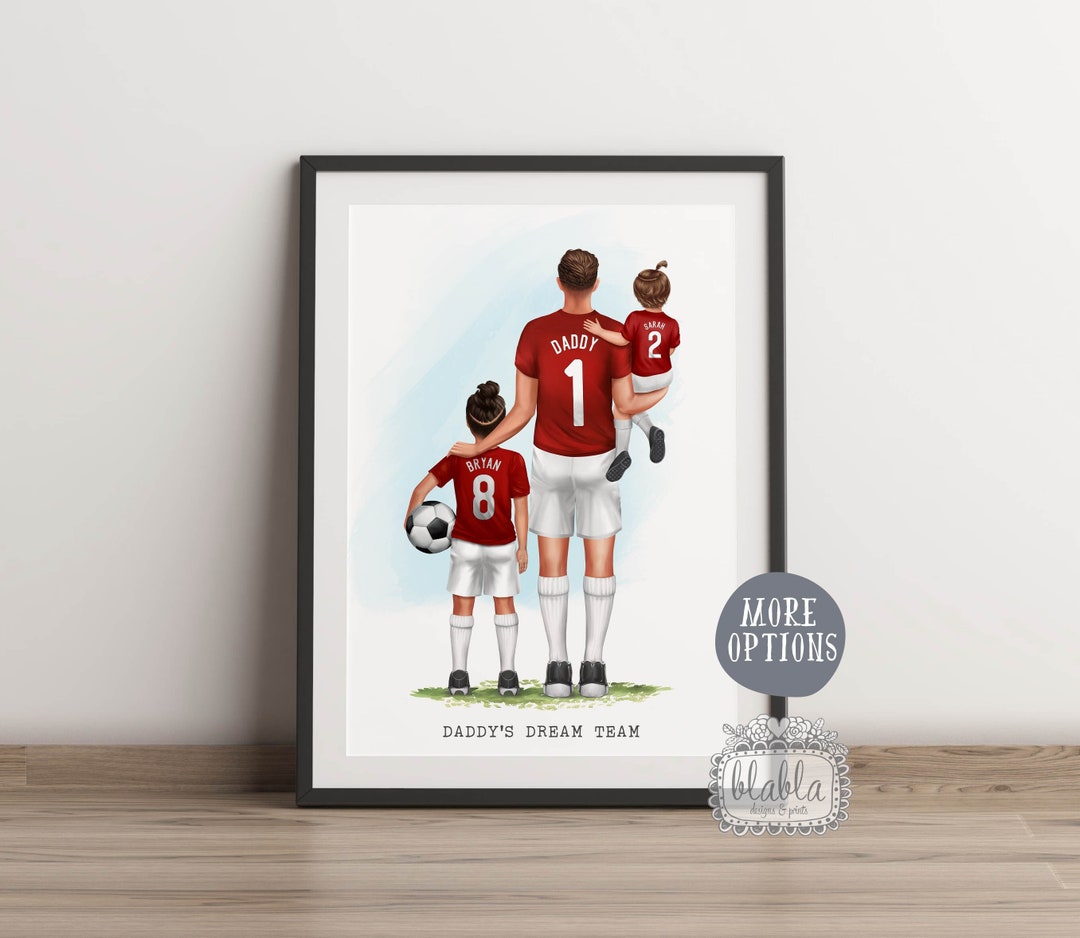 Football Personalised Gift for Dad, Personalised Football Father's Day ...