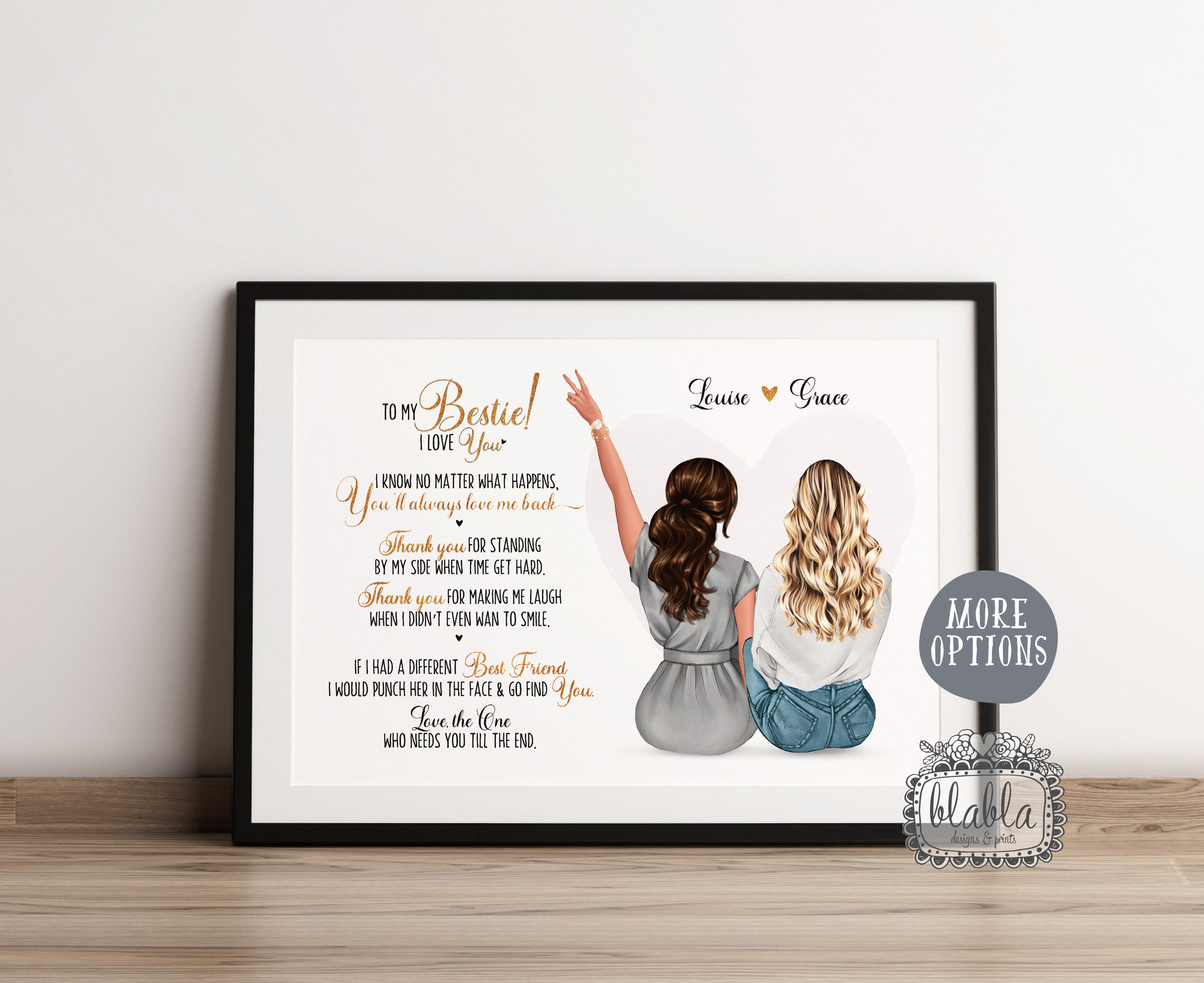 Best Friends Gift Best Friend Gift Best Friend Poster - Etsy
