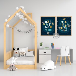 Personalised Space ABC, Kids Room, Space Alphabet Print, Kids ...