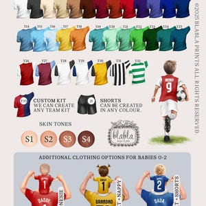 Custom Football Print, Personalised Football Team Gift, Gift for Dad ...