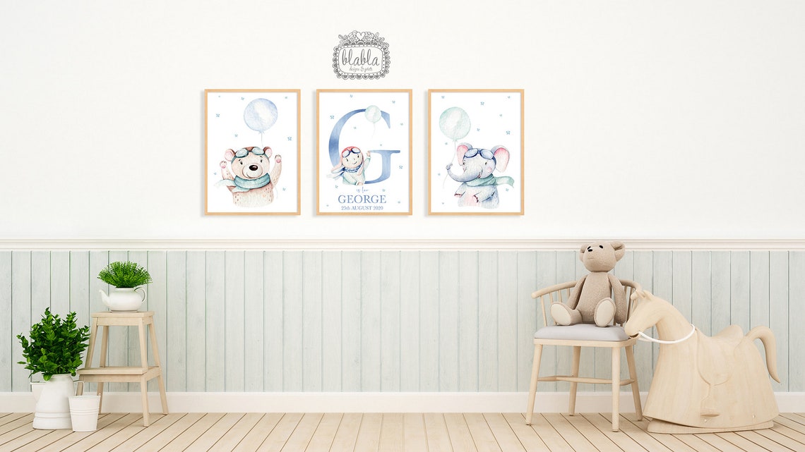 Baby Birth Boy Nursery Posters, Cute Baby Posters, Cute Animals ...