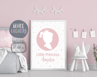Little Princess Poster Princess Wall Art Nursery Print Baby - Etsy