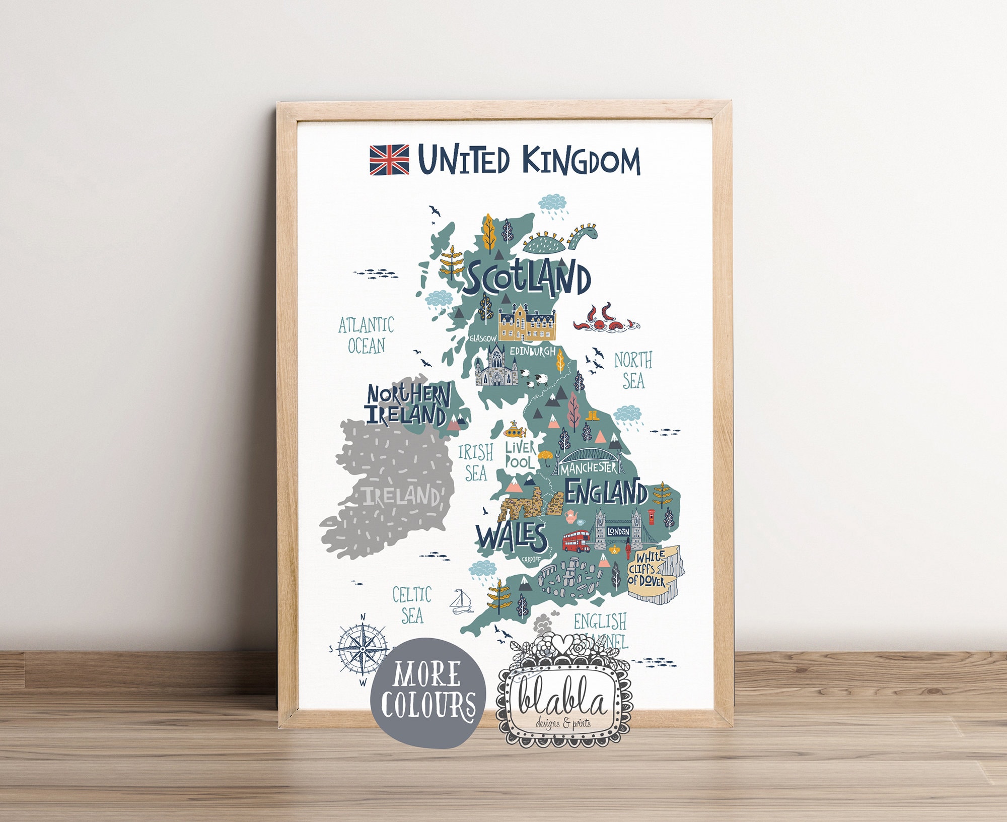 Uk Map for Kids, Kids United Kingdom Map, England Map, Wales Map ...