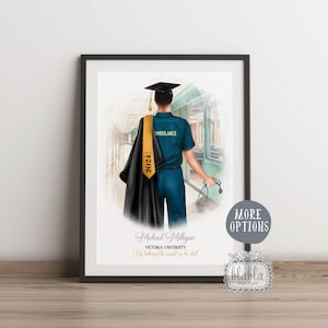 Custom Couple Paramedic Gift, Personalised Friends Paramedic Graduation ...