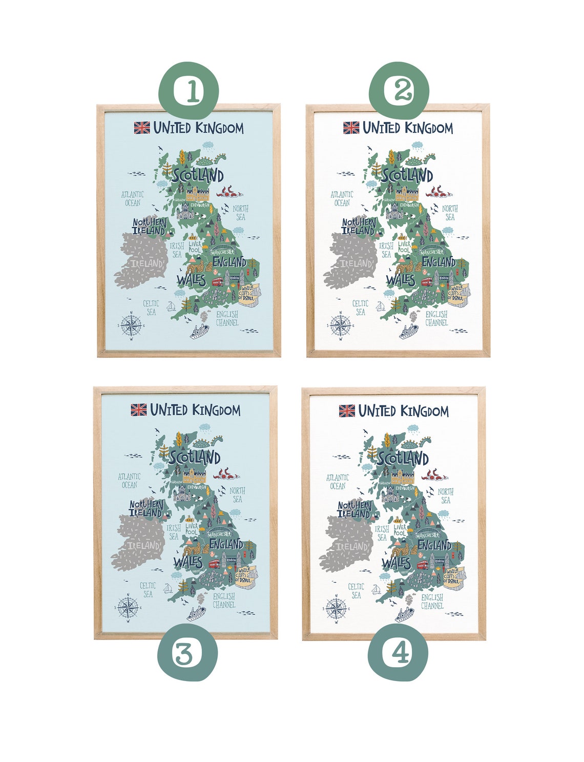 Uk Map for Kids, Kids United Kingdom Map, England Map, Wales Map ...