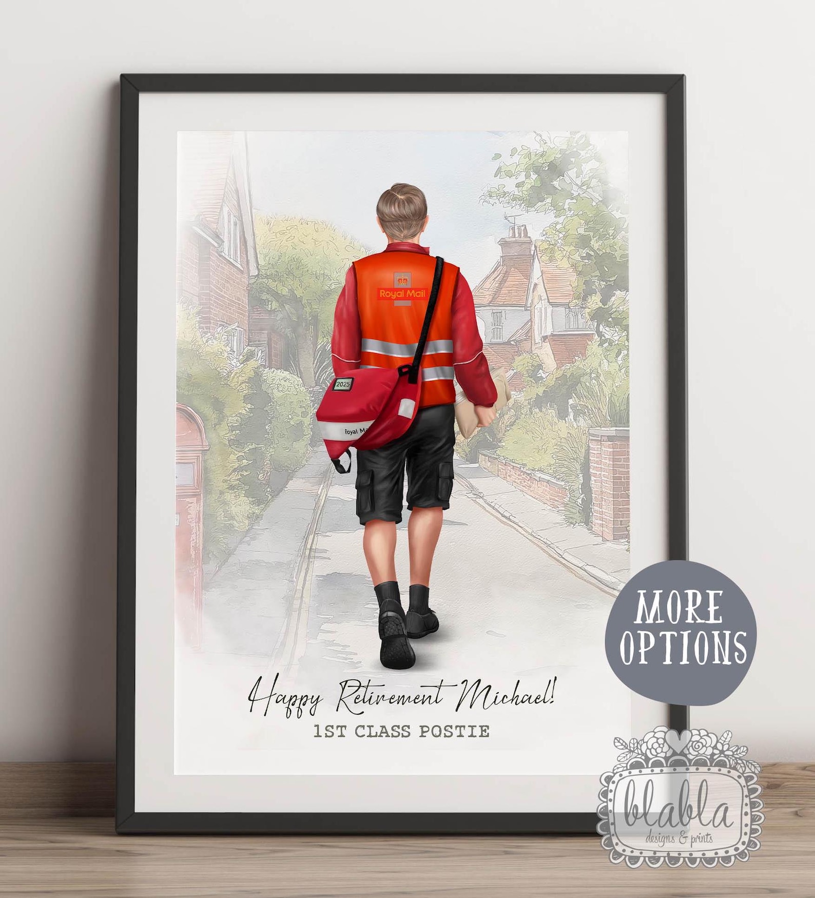 Gift for Postman, Postman Retirement Gift, First Class Postie Gift ...
