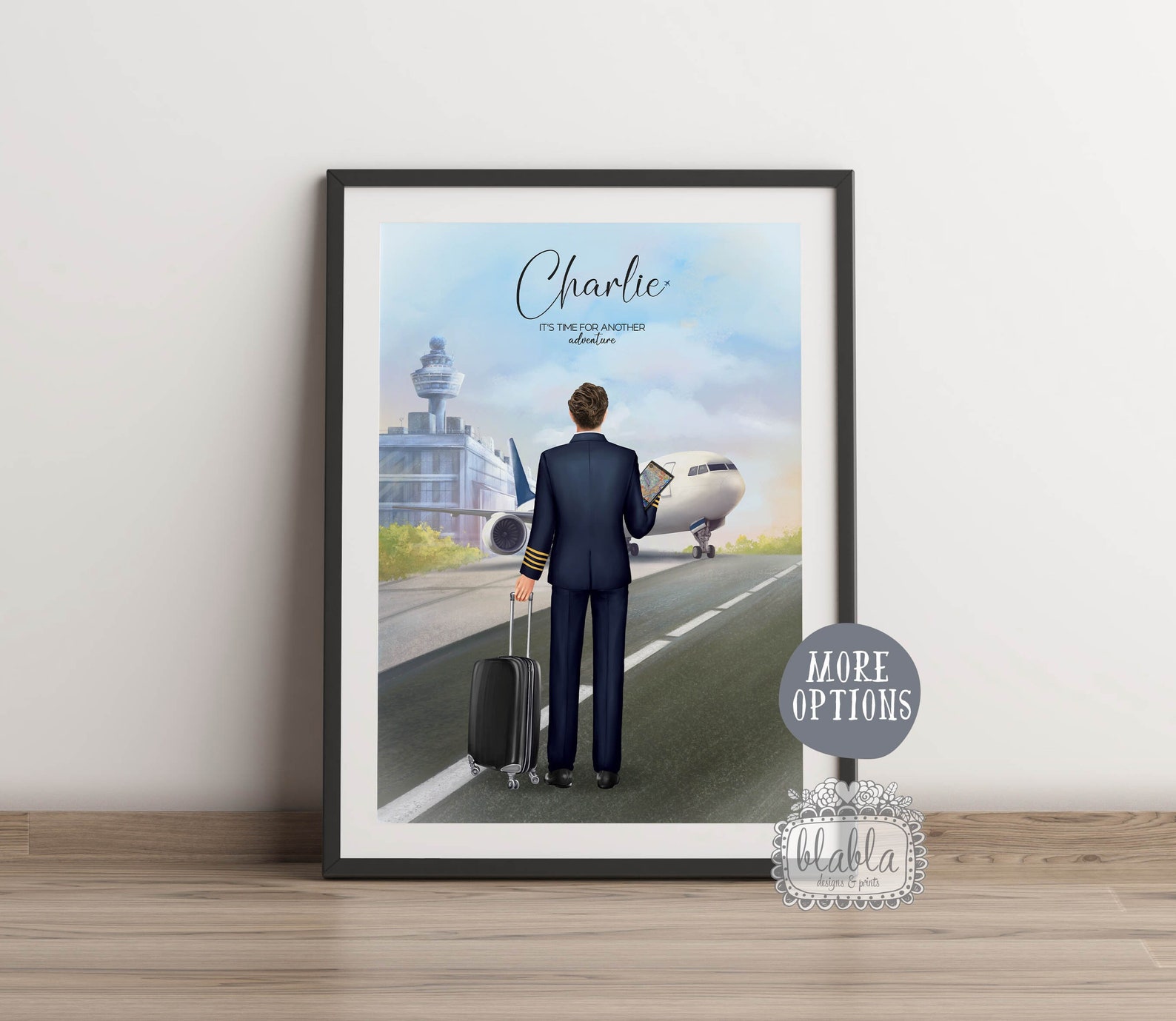 Personalized Pilot Print: Custom Aviation Gift - Etsy