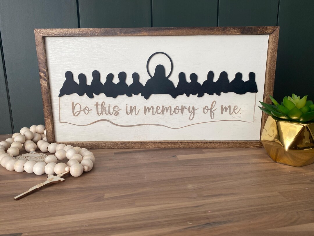 Last Supper Wooden Sign – Christian Home Decor, Religious Gift - Etsy