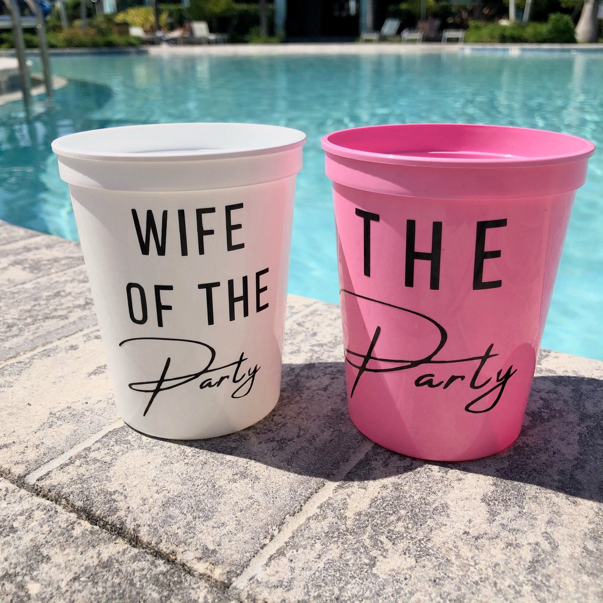 Bachelorette Party Cups 16 oz Wife of the Party Cup The | Etsy