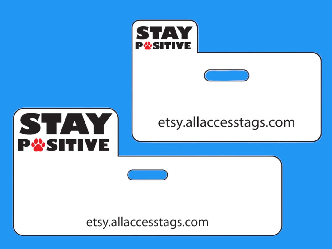 Stay Positive Badge Topper & Badge Flair - Etsy