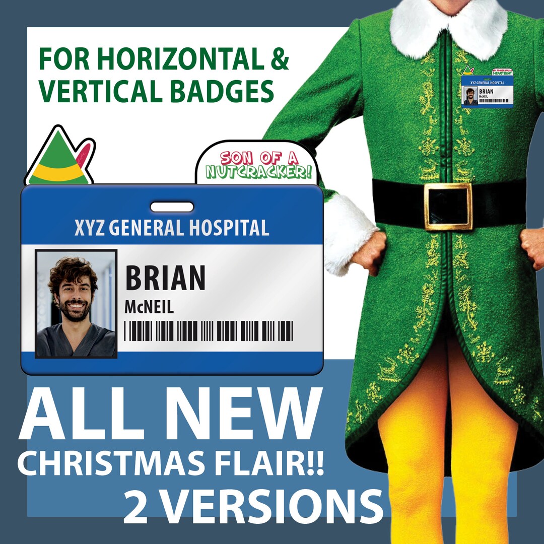Buddy the Elf: Son of a Nutcracker! Christmas Flair, Badge Topper,for ...