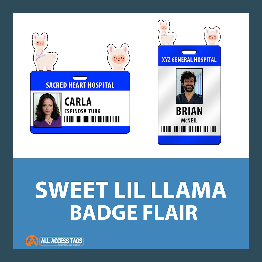 Sweet Lil Llama Badge Topper & Badge Flair - Etsy