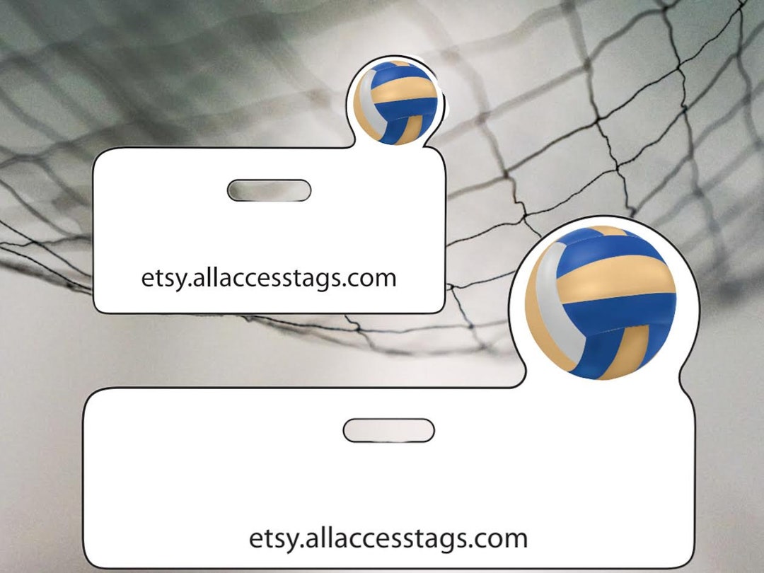 Volleyball Badge Topper & Badge Buddy - Etsy