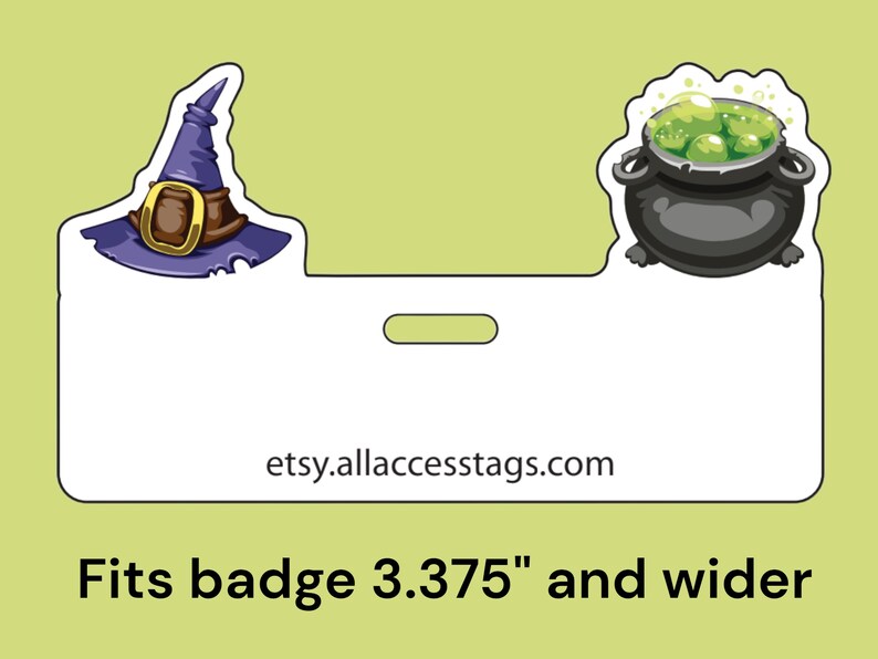 Witch Hat and Cauldron Badge Topper & Badge Flair - Etsy Australia
