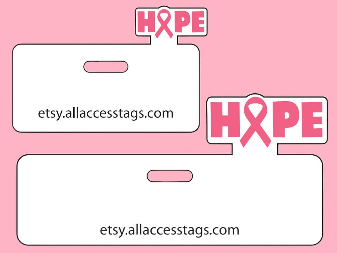 Breast Cancer Hope Badge Topper & Badge Flair - Etsy