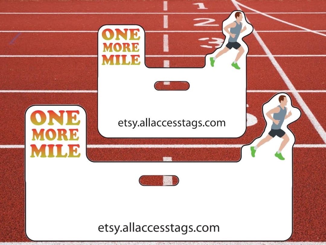 One More Mile Male Badge Topper & Badge Flair - Etsy