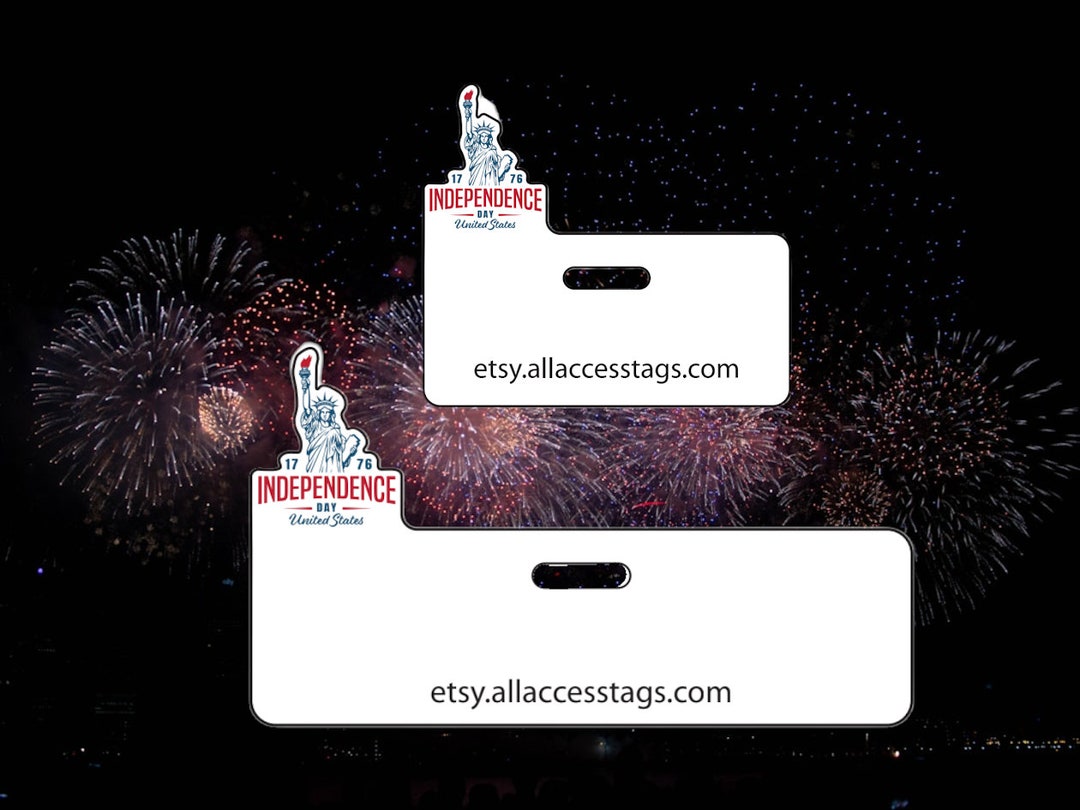Independence Day Statue of Liberty Badge Topper & Badge Flair - Etsy