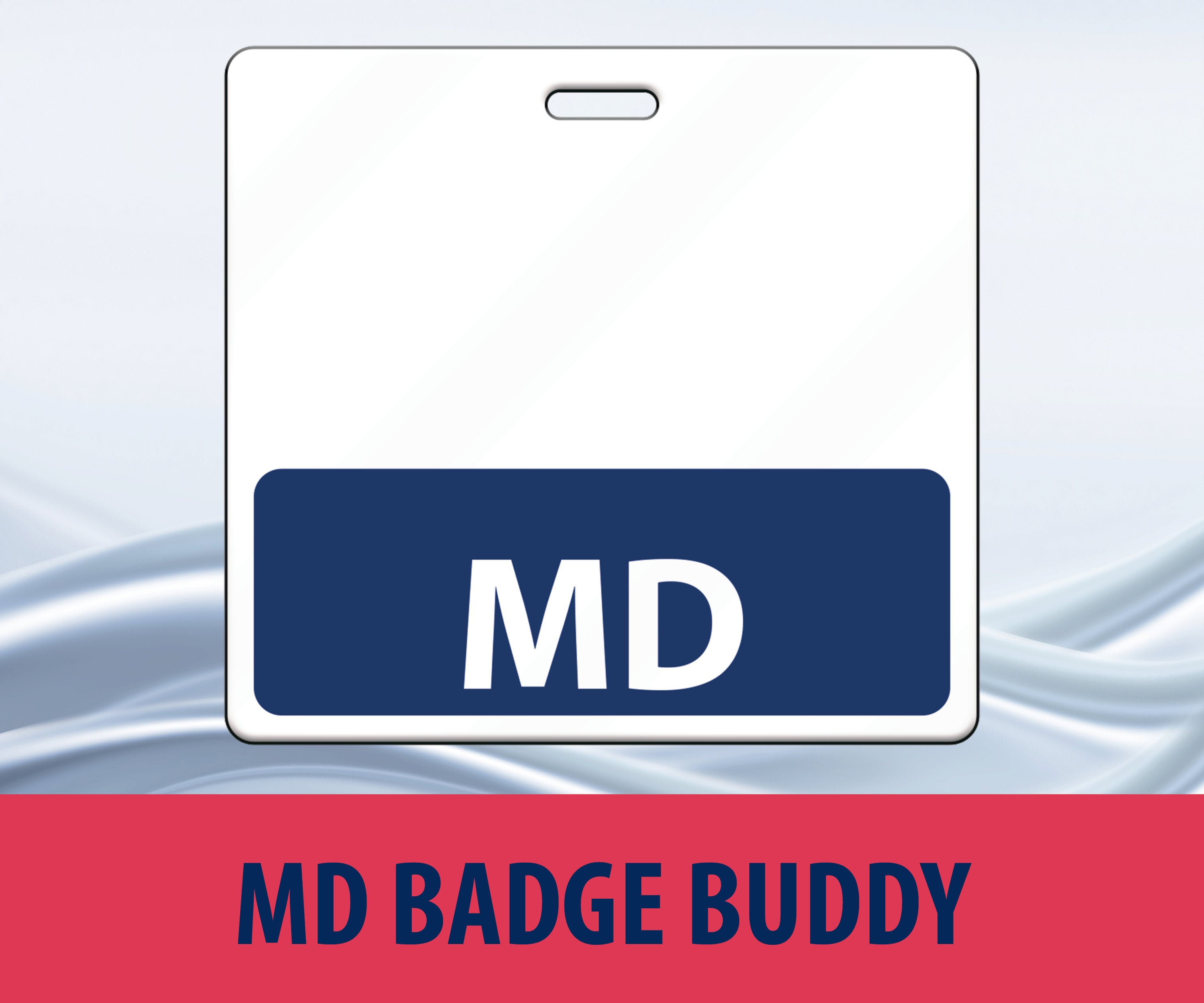 MD Navy Blue Badge Buddy Plastic Card ENVÍO GRATIS - Etsy España