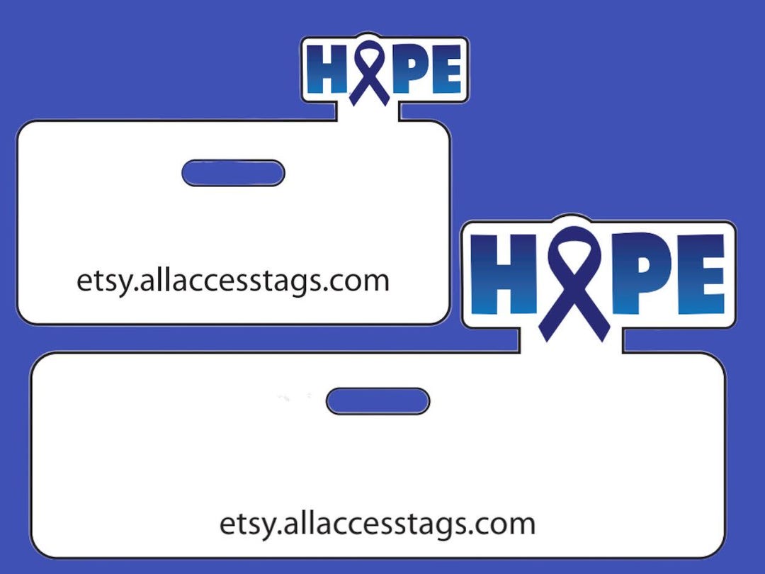 Colon Cancer Hope Badge Topper & Badge Flair - Etsy Australia
