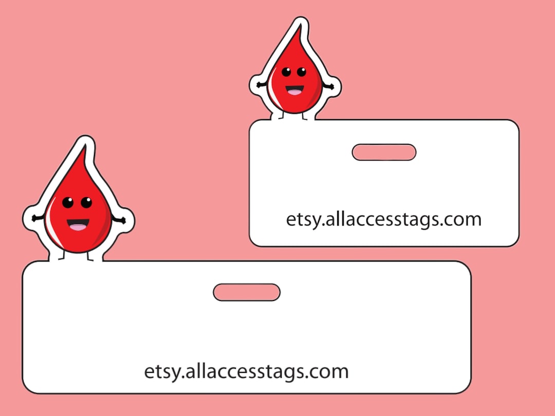 Blood Badge Topper & Badge Flair - Etsy