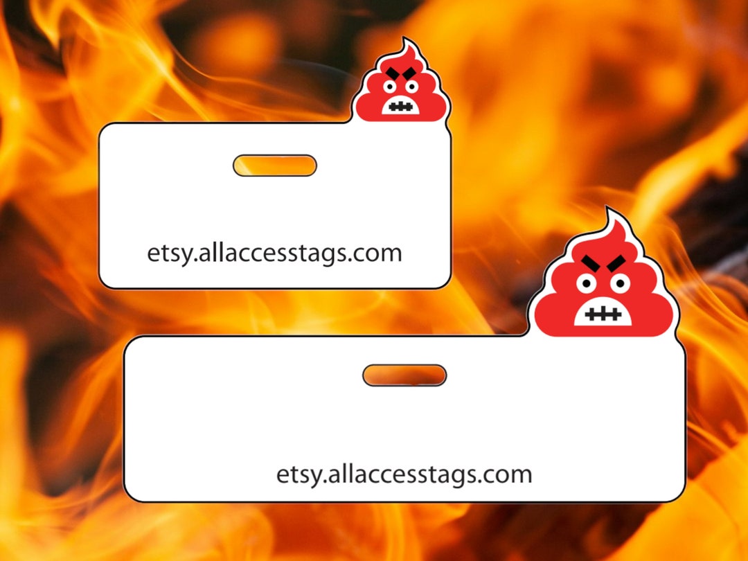 Angry Poop Badge Topper & Badge Flair - Etsy