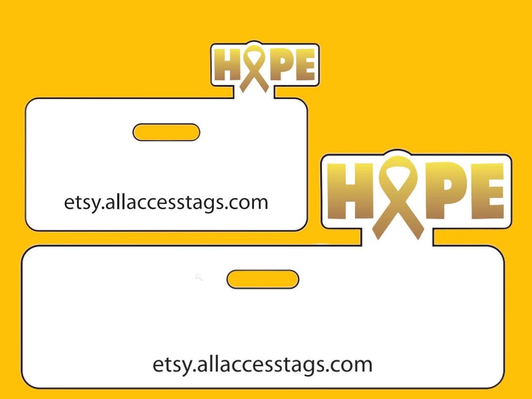 Childhood Cancer Hope Badge Topper & Badge Flair - Etsy