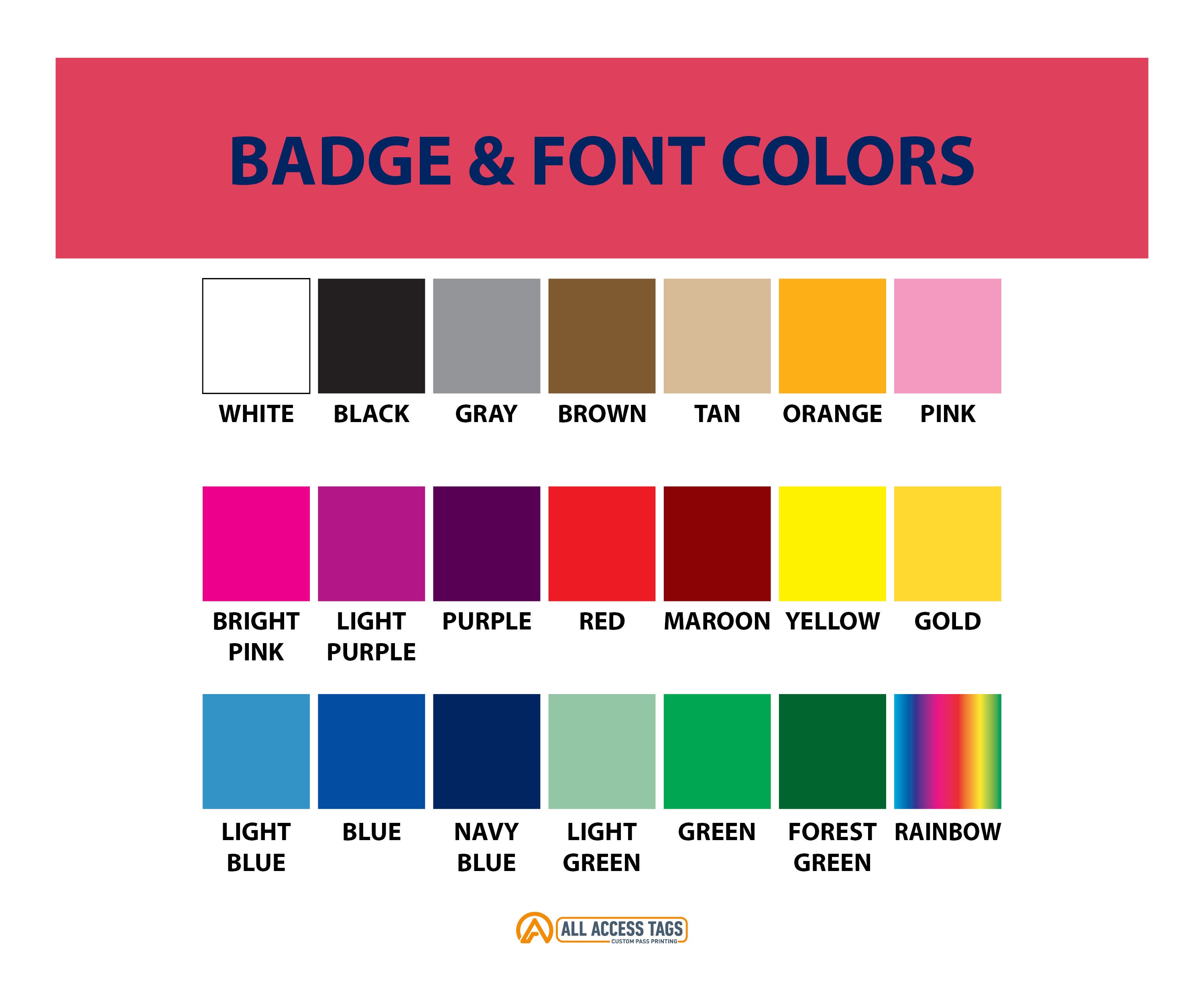 Customized Vertical Badge Buddy Badge Color and Custom Text | Etsy