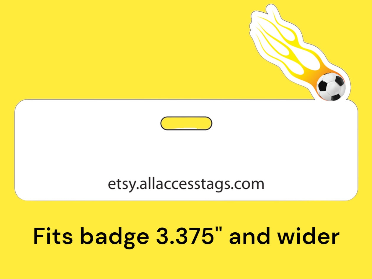 Fire Soccer Ball Badge Topper & Badge Flair - Etsy