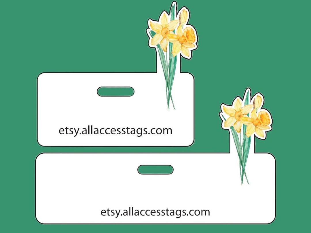 March Daffodil Badge Topper & Badge Flair - Etsy Australia