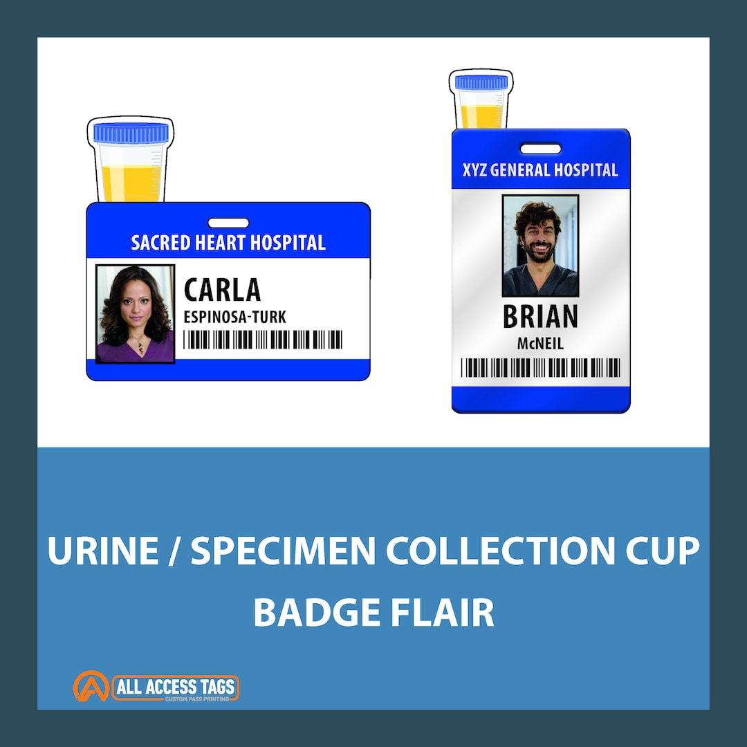 Urine / Specimen Collection Cup Badge Topper & Badge Flair - Etsy
