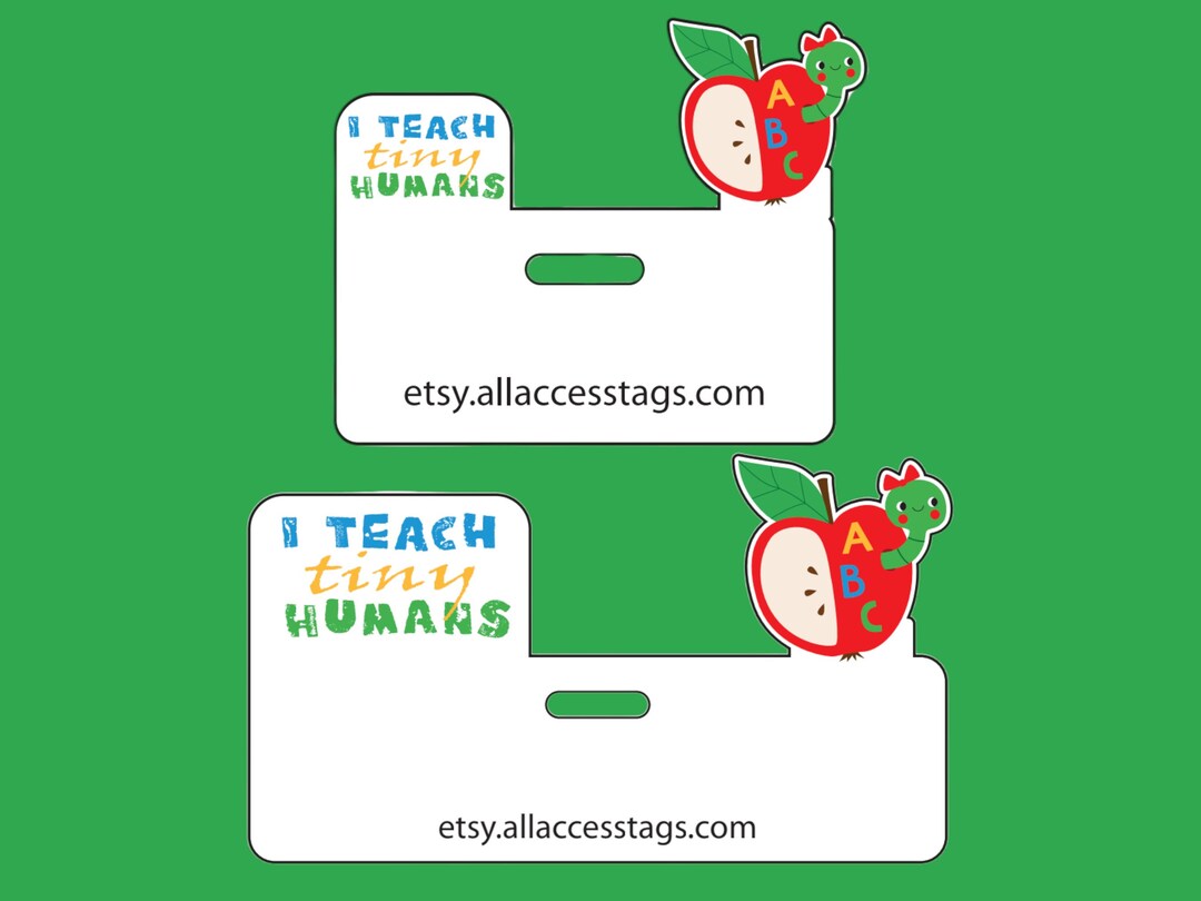 I Teach Tiny Humans Badge Topper & Badge Flair - Etsy