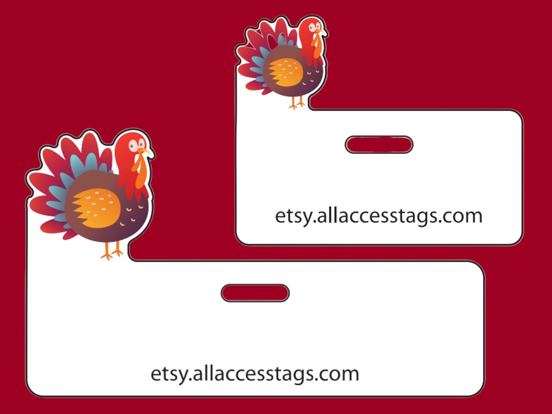 Left Turkey Badge Topper & Badge Flair - Etsy