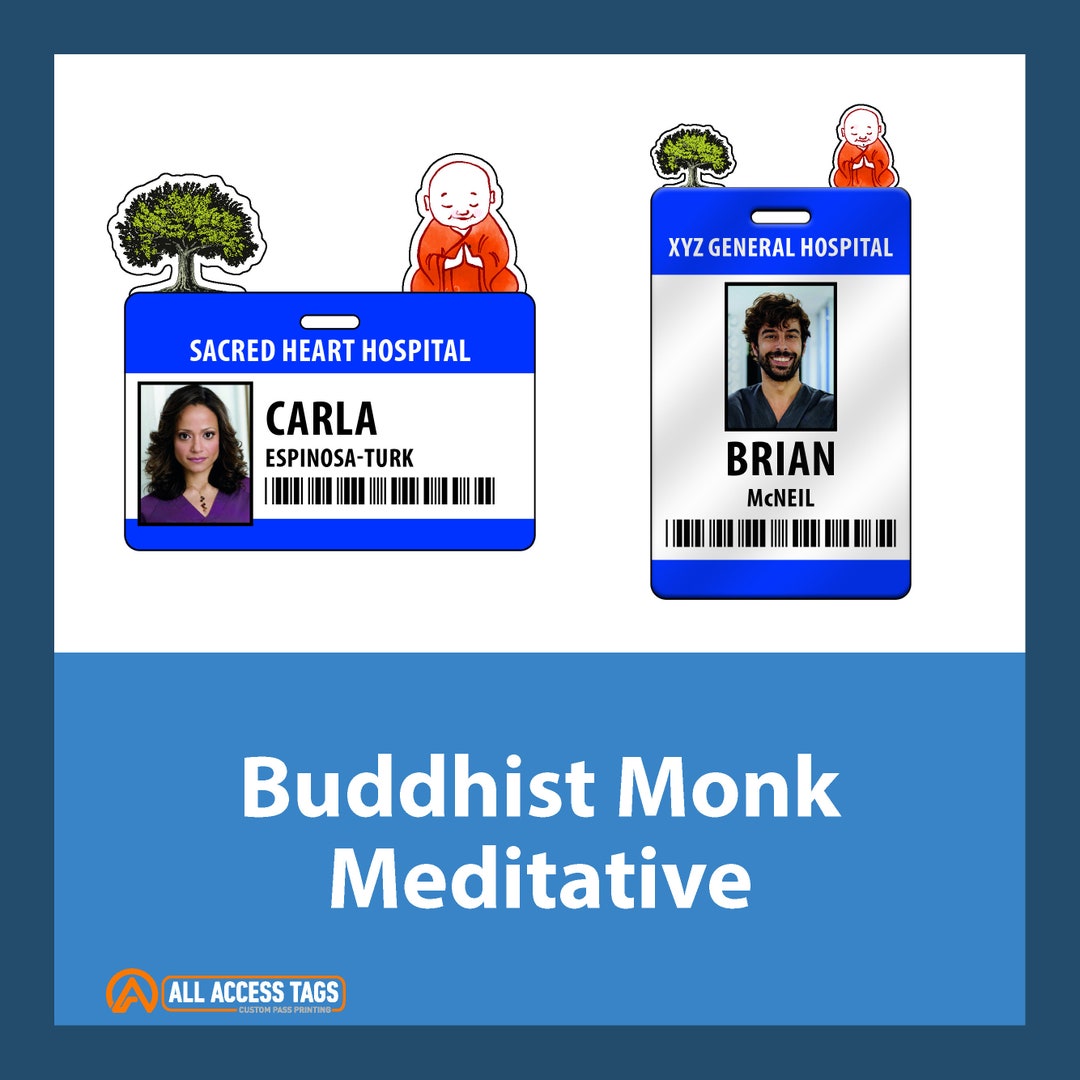 Buddhist Meditation Badge Topper & Badge Flair - Etsy