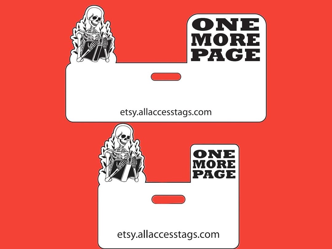 One More Page Badge Topper & Badge Flair - Etsy