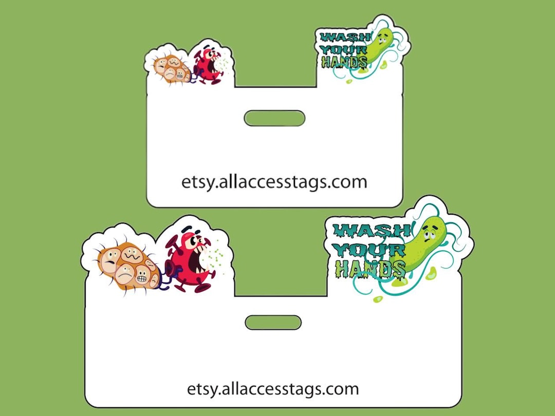Wash Your Hands Badge Topper & Badge Flair - Etsy