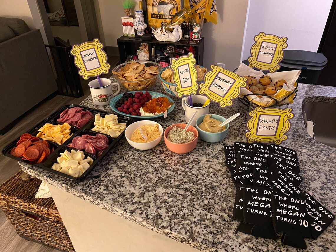 FRIENDS Themed Party Food Signs - Set of 14 - Etsy Canada