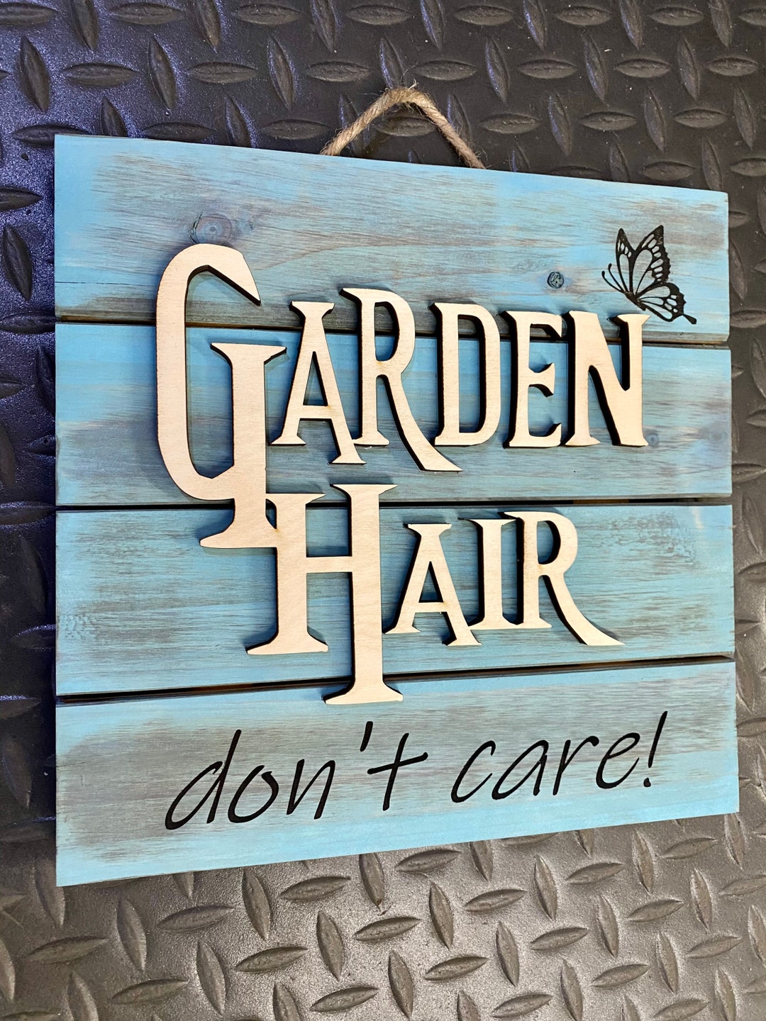 Garden Sign, Wood Sign, Gardening, Sunshine, Plants, Gift, Laser ...