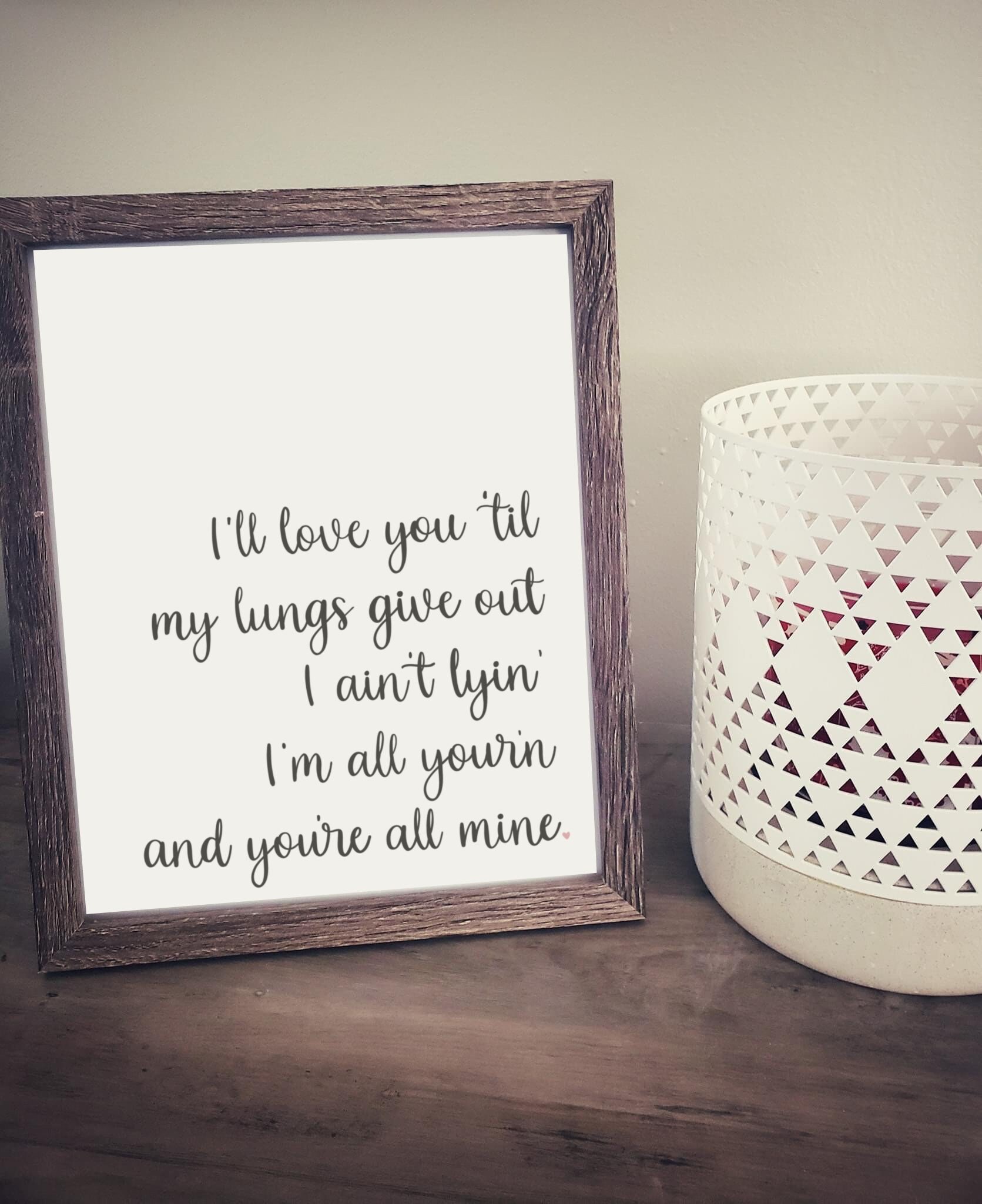 Tyler Childers All Yourn Printable - Etsy UK