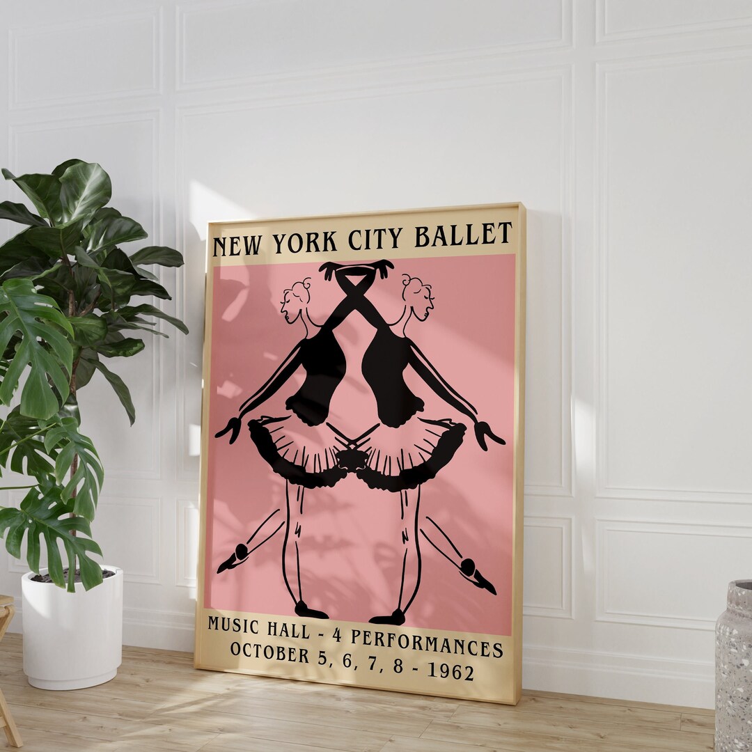 Ballet Vintage Print - Ballerina Digital Download - Paris Exhibition ...