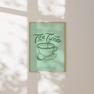 Tee Time Golf Print - Cute Golfing Digital Download - Feminine Wall Art ...