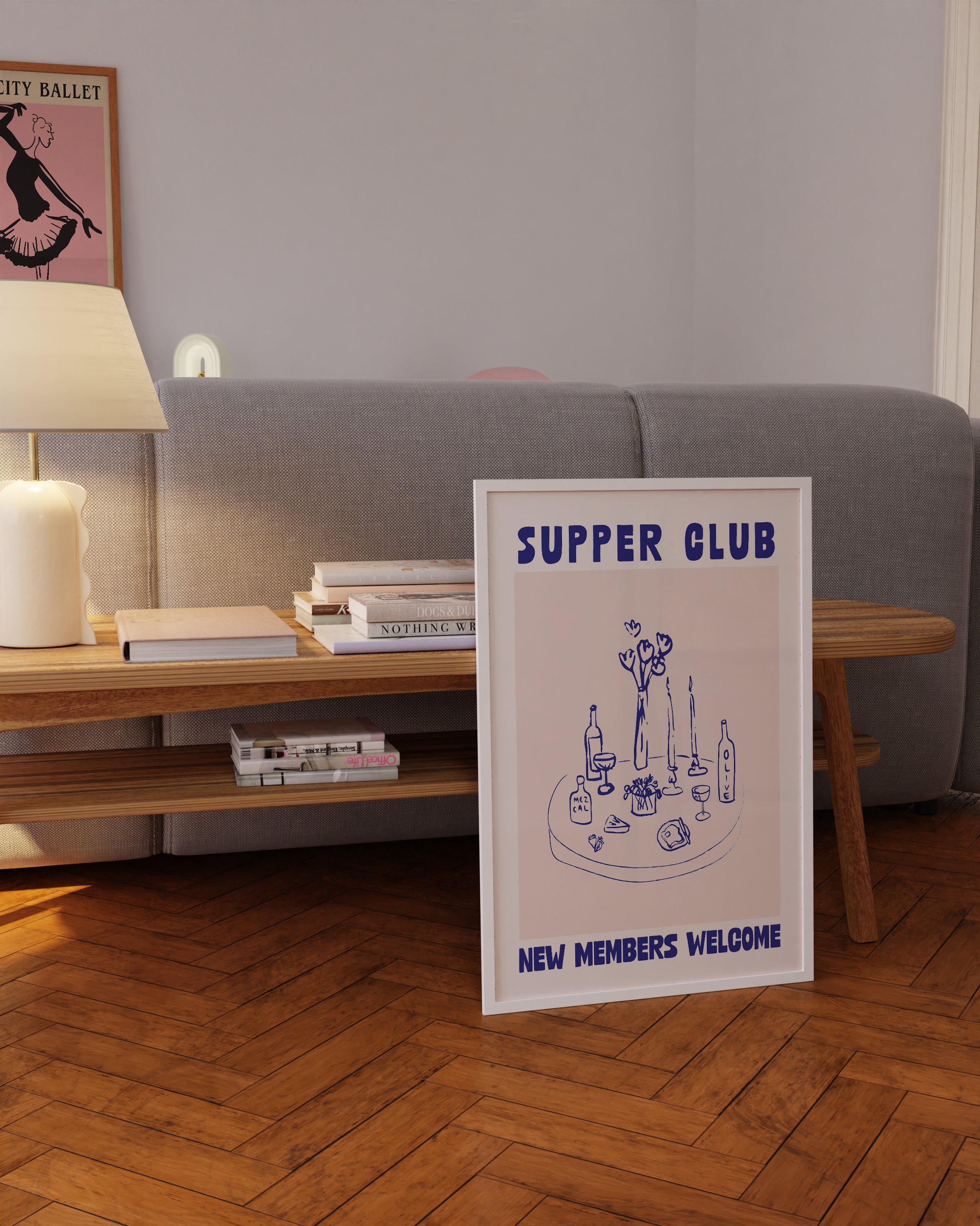 Supper Club Print – Vintage Kitchen Wine Art (digital Download) - Etsy